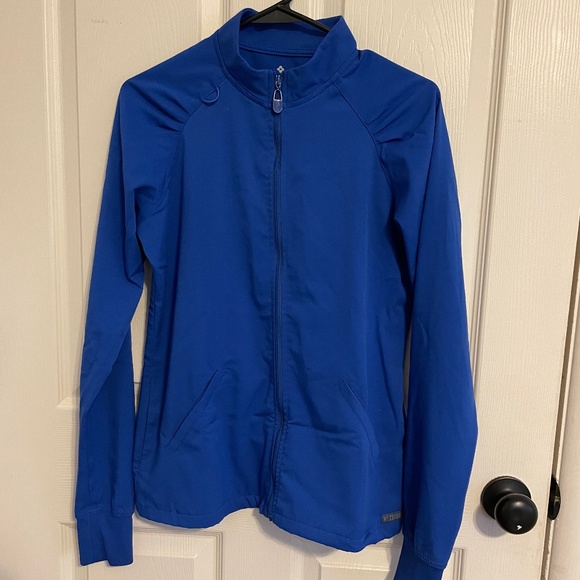 Med Couture | Tops | Med Couture Royal Blue Scrub Jacket | Poshmark